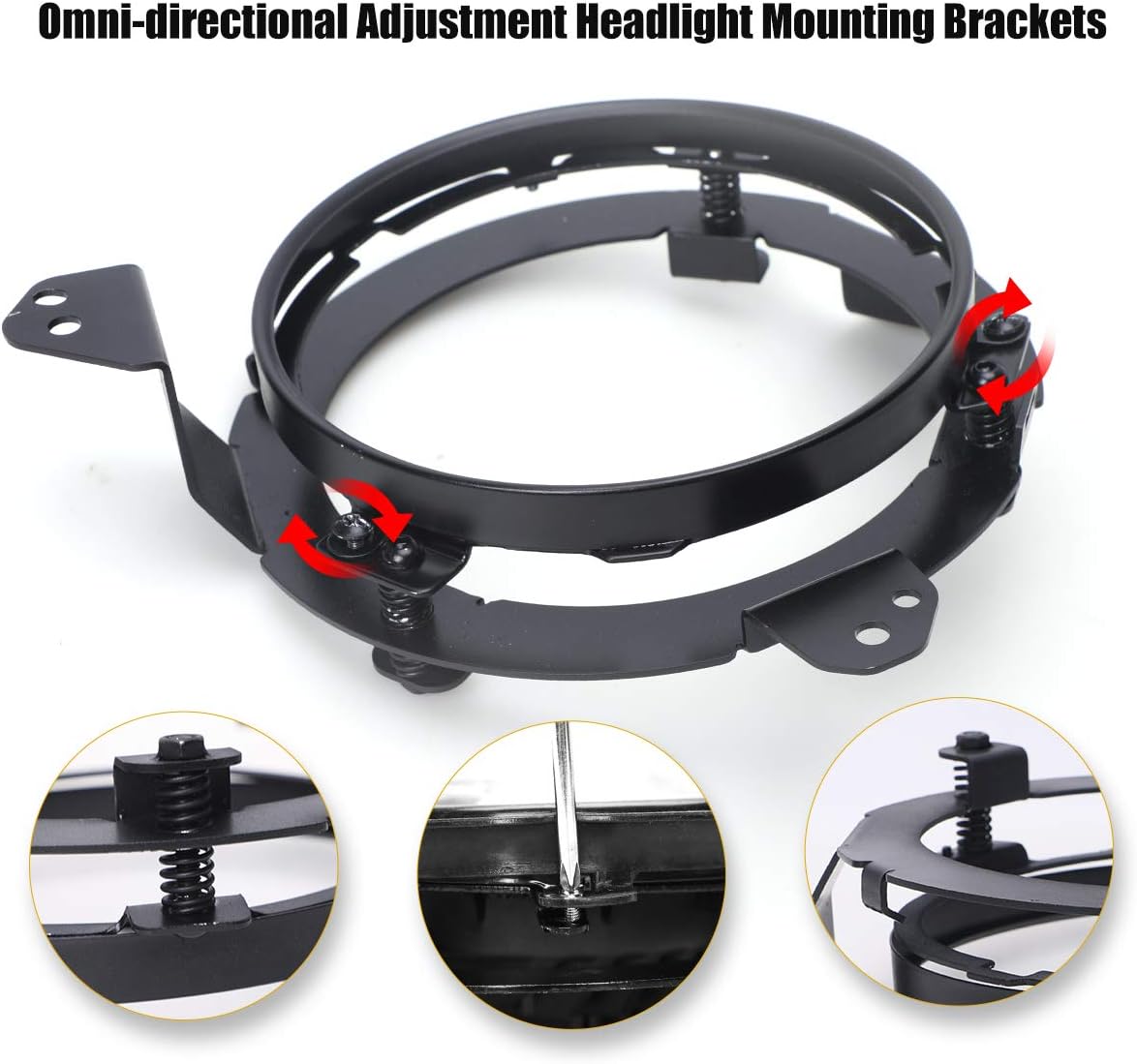 Headlights Mounting Brackets Compatible with Jeep Wrangler JL – OffGrid ...