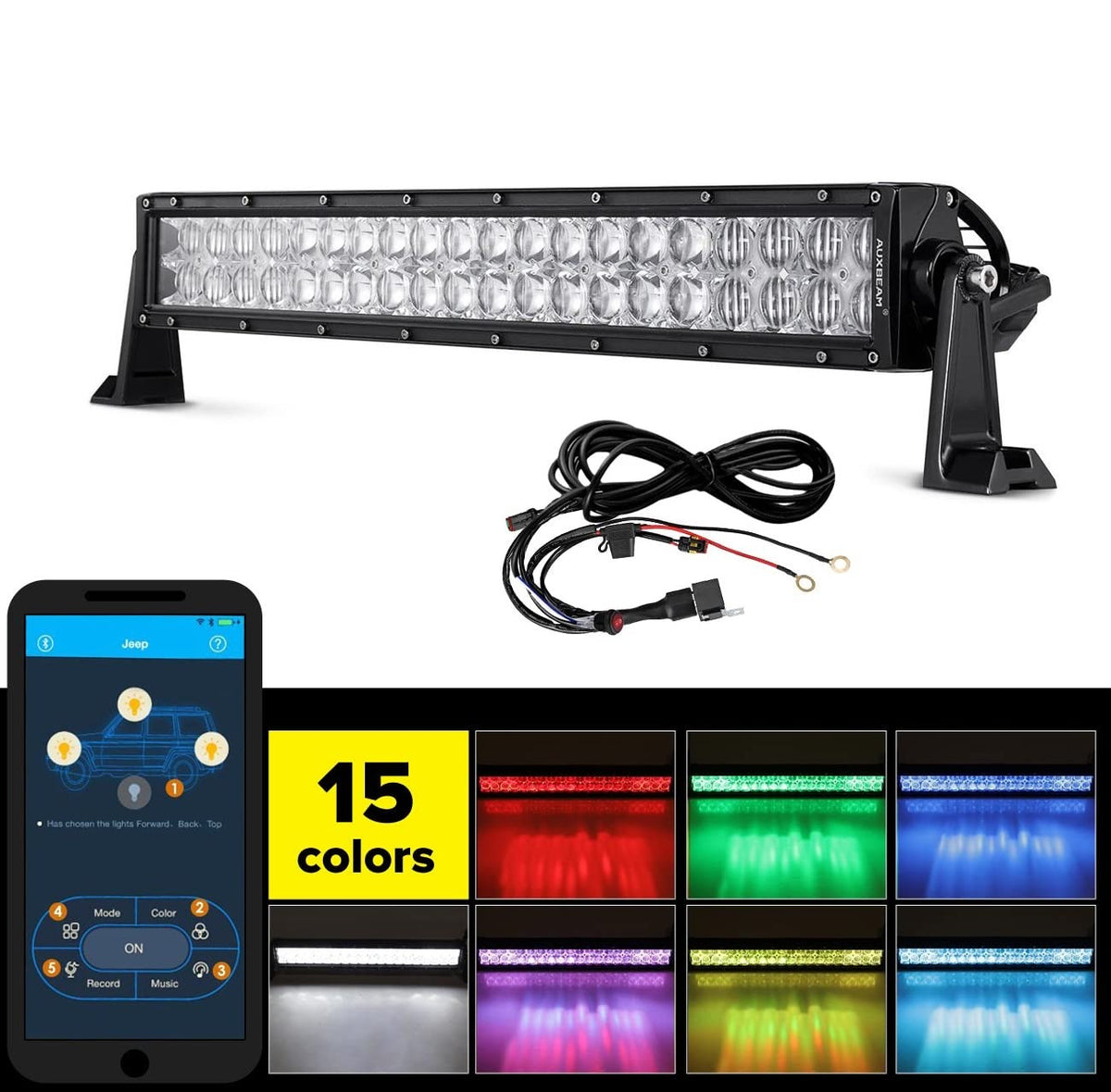 Multi-Color LED Light Bar for Vehicles – OffGrid Store