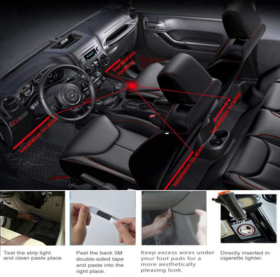 LED Strip Under Dash Lighting with Wireless Remote – OffGrid Store